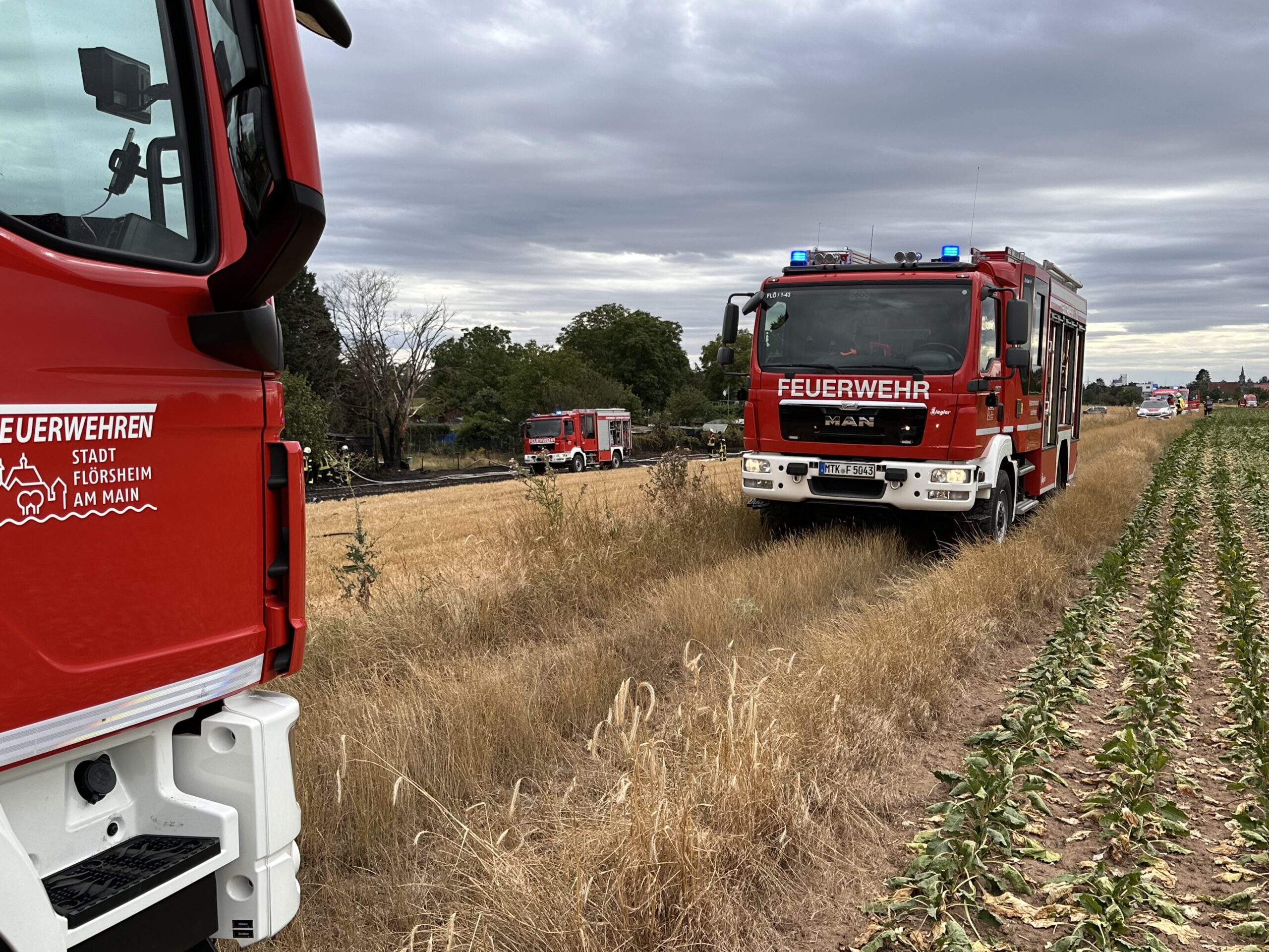 Vegetationsbrand mit Übersprung auf Schrebergärten | Freiw. Feuerwehr ...